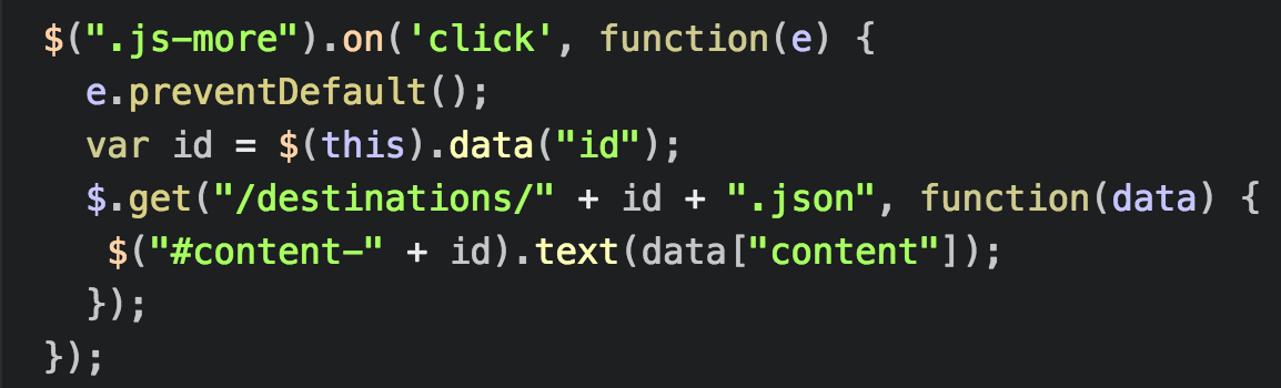 My Rails app, Food Travels, now with a jQuery Front End | by Karuna Sehgal | Karuna Sehgal | Medium