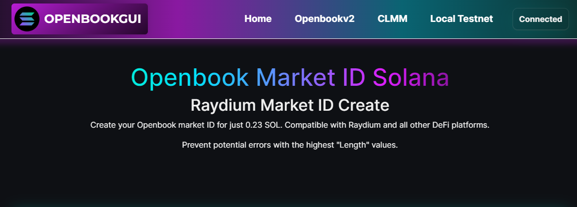 Create Cheap Openbook Market ID 0.2–0.25 SOL | Medium