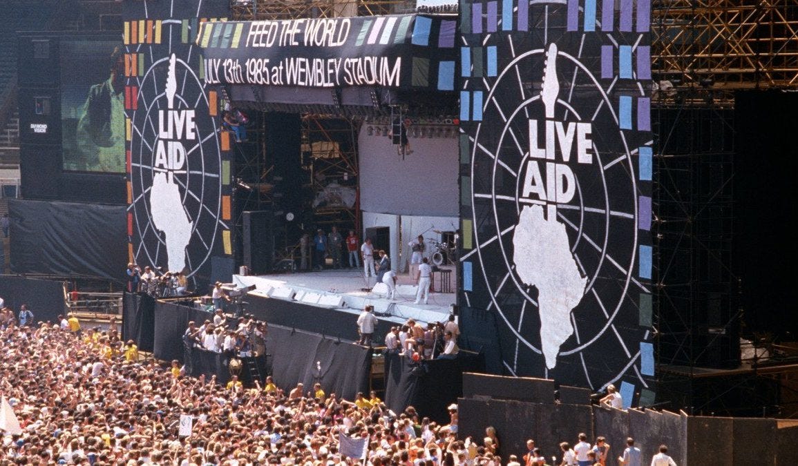 Live Aid 1985- Humanitarian Cause or Good old Consumerism? | by Araci ...