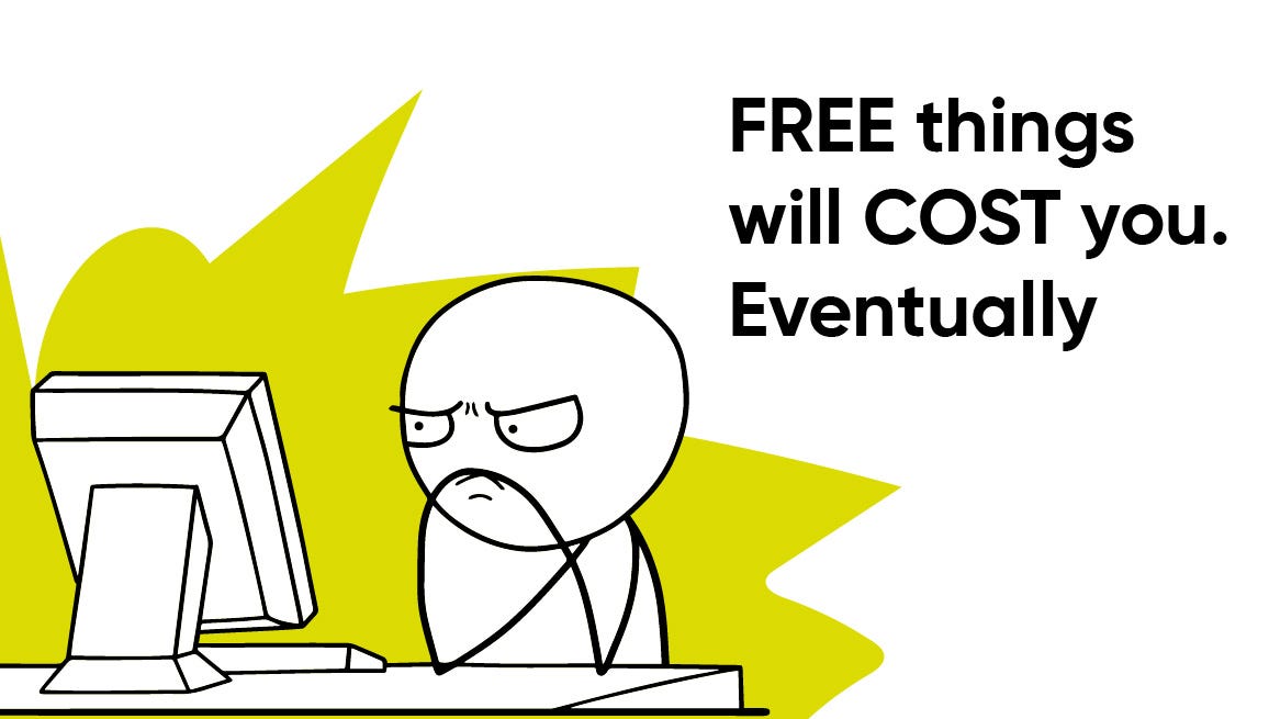Baby, nothing comes for FREE. Logo design for free! Free… | by Varsha ...