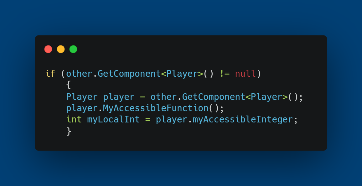 Script Communication in Unity using GetComponent | by Marcus Ansley | Medium