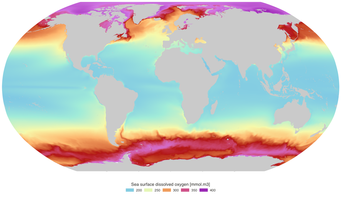 Producing a global map of Sea Surface Oxygen in R | by biodiversityDS ...