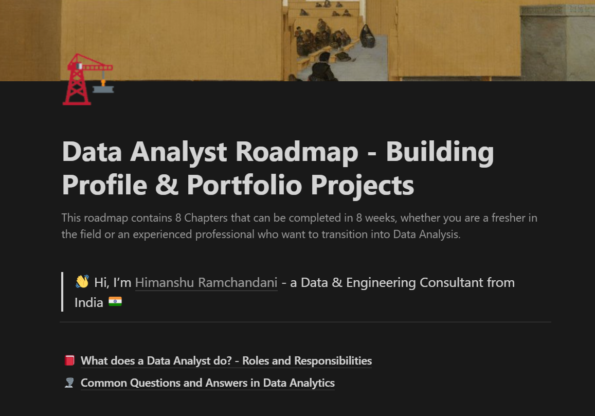 Data Analyst Roadmap — Building Profile & Portfolio Projects, Roles and ...