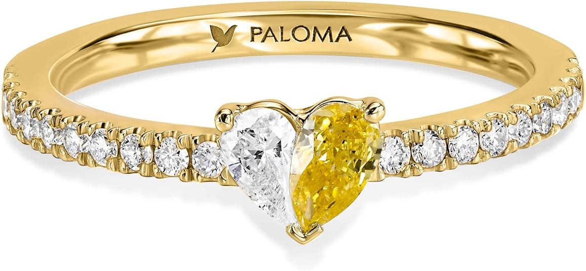 Unveiling Elegance: The 18K Gold Heart Ring with DiamondsDiscover the ...