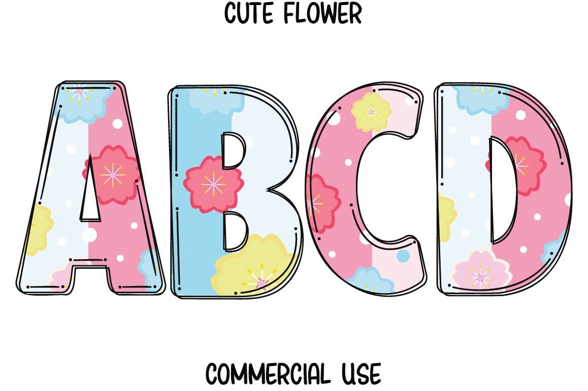 Cute Flower Font | by Neonnebula | Jul, 2024 | Medium