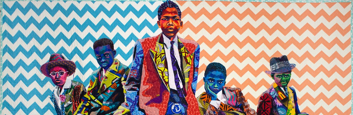 Textile artist Bisa Butler illustrates history by repurposing fabrics ...