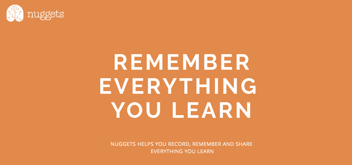 Nuggets: Memorize what you learn on the web ! | by EduTechReviews | Medium