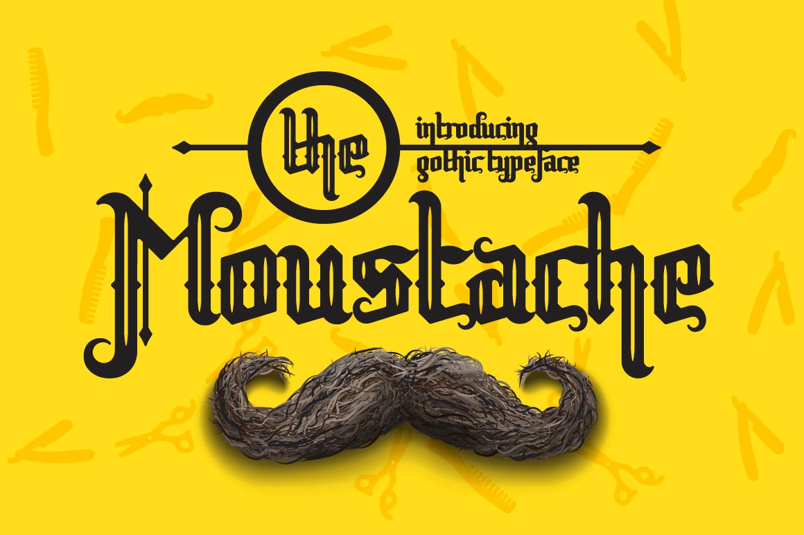 Moustache Font | by Emmaenigma | Medium