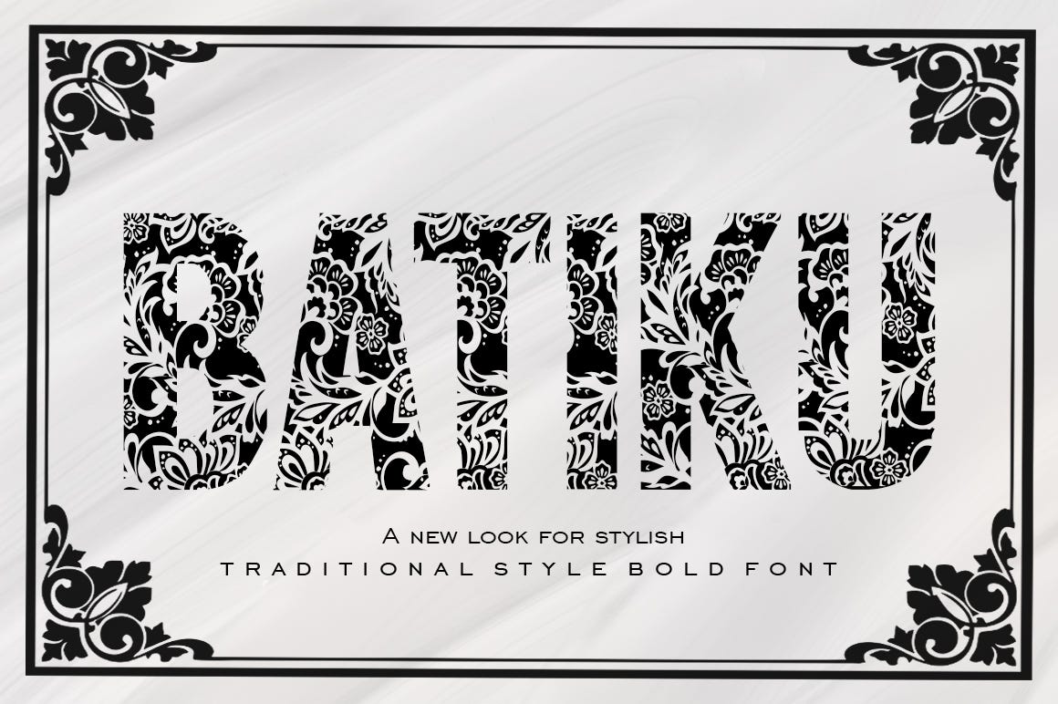 Batiku Font | by Chloechroma | May, 2024 | Medium