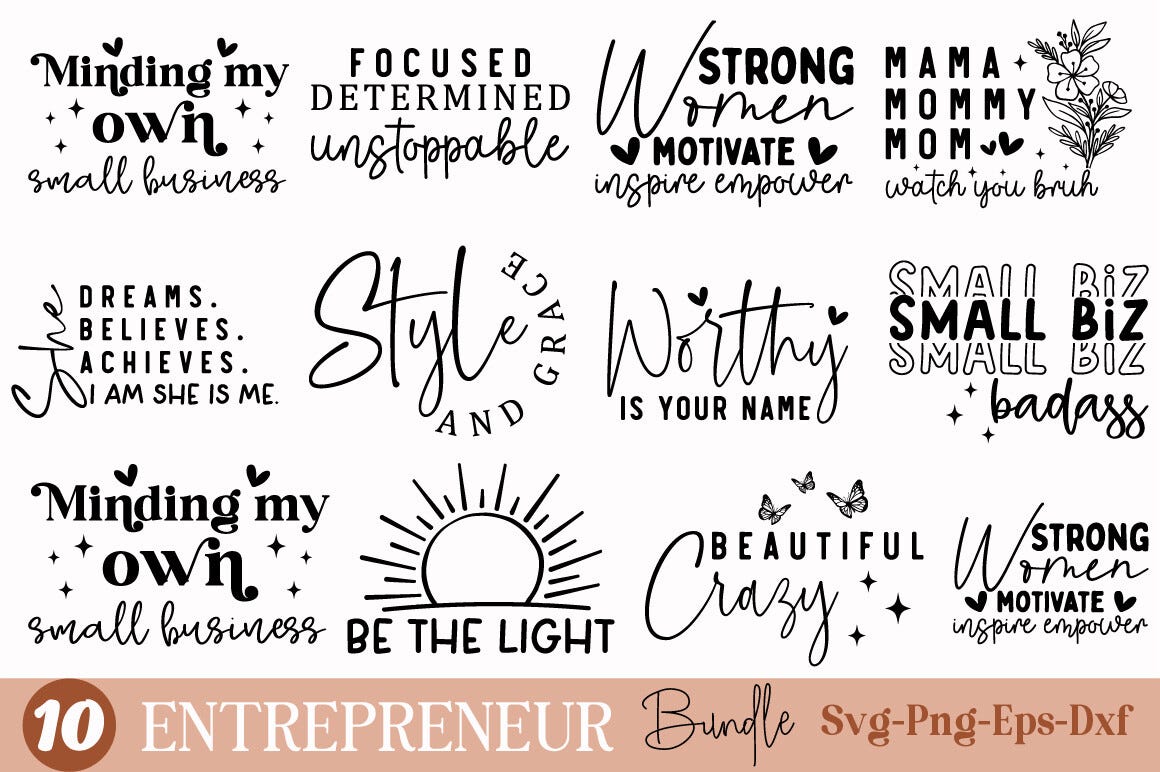 Entrepreneur SVG Bundle,Small Business O | by Virtuvortex | Jul, 2024 ...