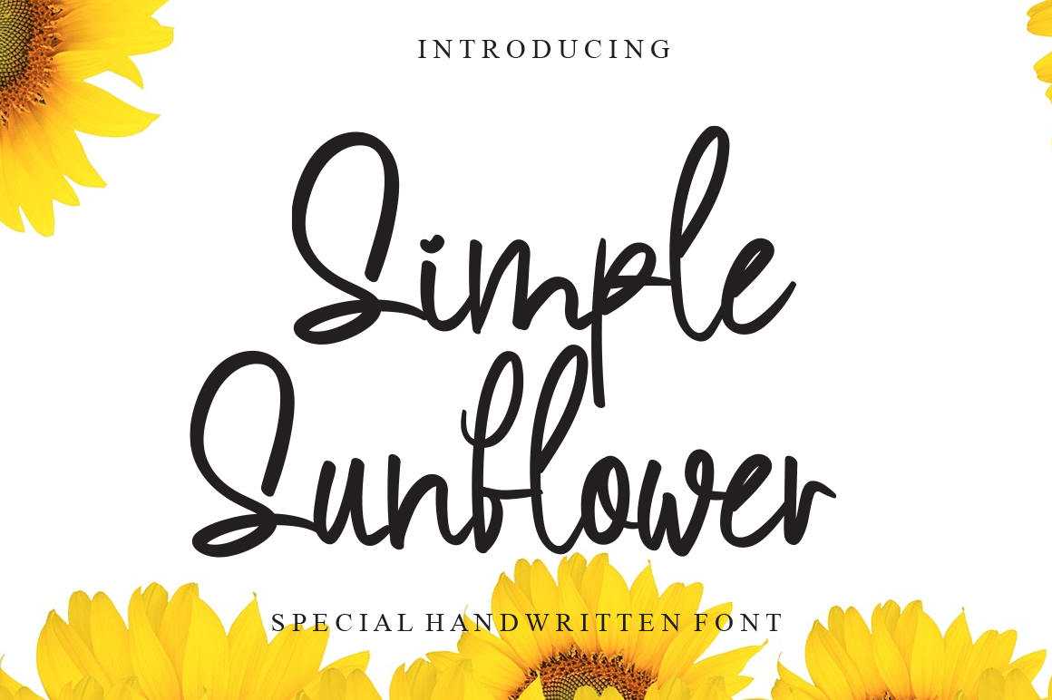 Simple Sunflower Font Free | by Victoria Grace | May, 2024 | Medium