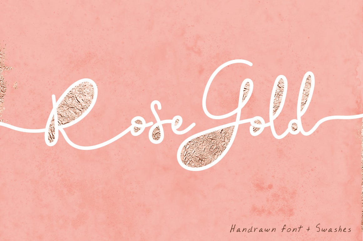 Rose Gold Font - Seraphinaspectrum - Medium