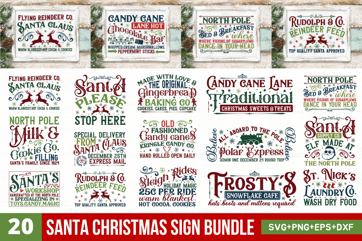 Santa Christmas Sign Bundle Free | by Novahawthorne | Aug, 2024 | Medium