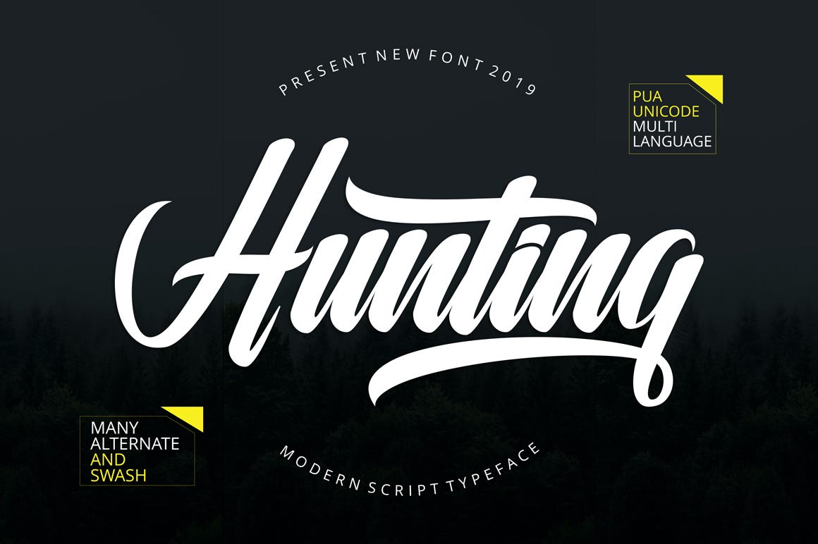 Hunting Font Font - Holohex - Medium