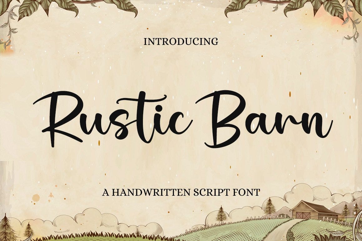 Rustic Barn Font - Miamirabilis - Medium