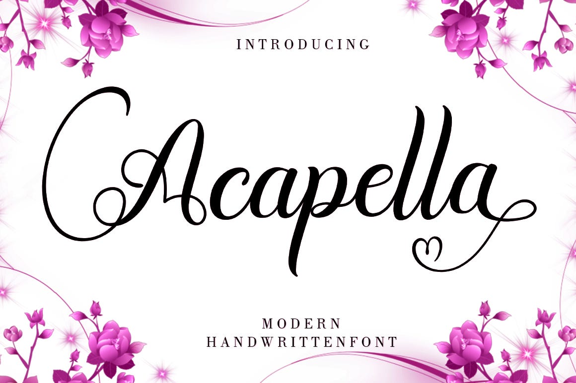 Acapella Font - Isabellaink - Medium
