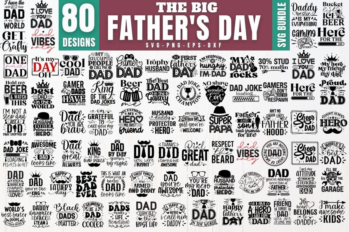 The Big Father’s Day SVG Bundle Free | by Zenithecho | Aug, 2024 | Medium