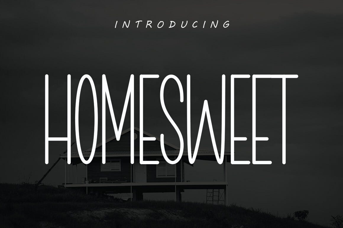 Homesweet Font - Datadreamer - Medium