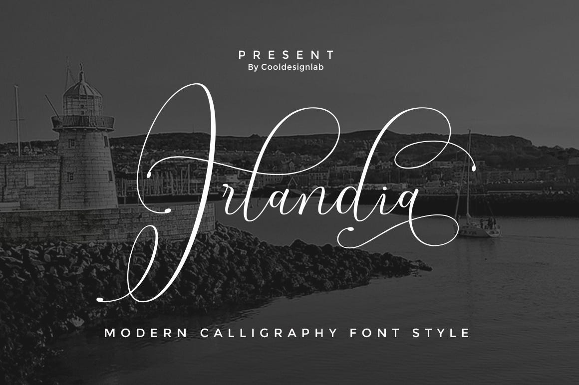 Irlandia Script Font - Chloecipher - Medium
