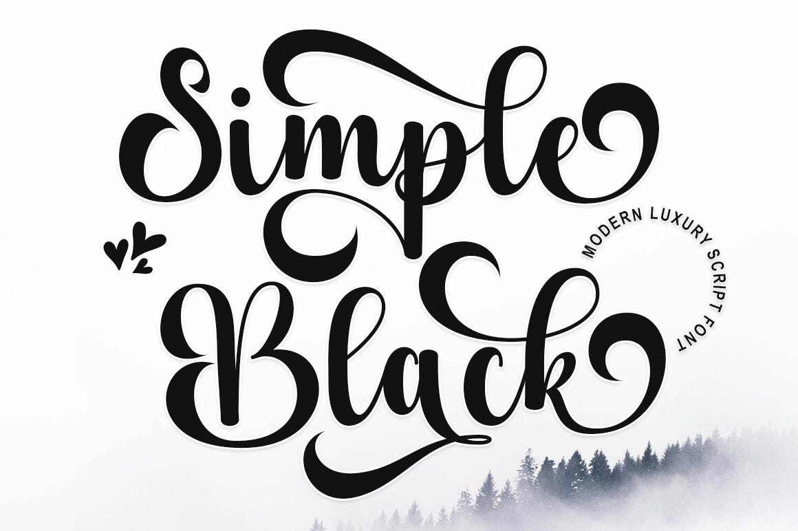 Simple Black Font - Graceglimmer - Medium