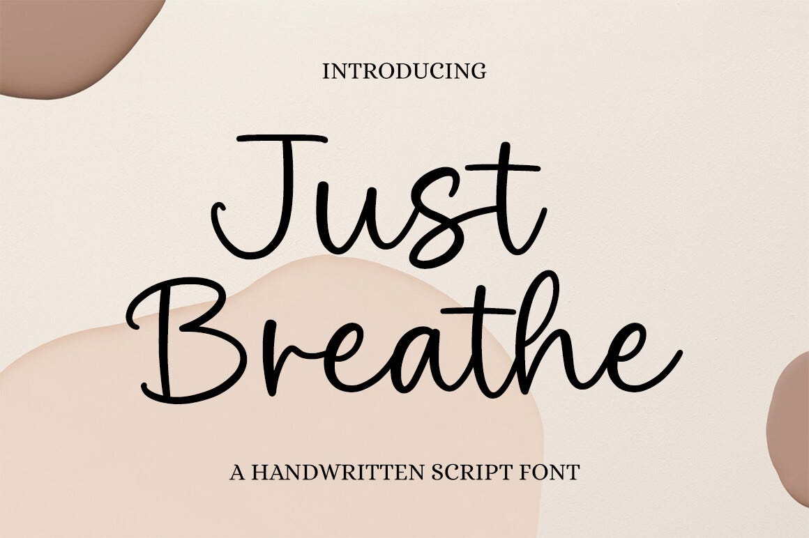 Just Breathe Font - Emmaethereal - Medium