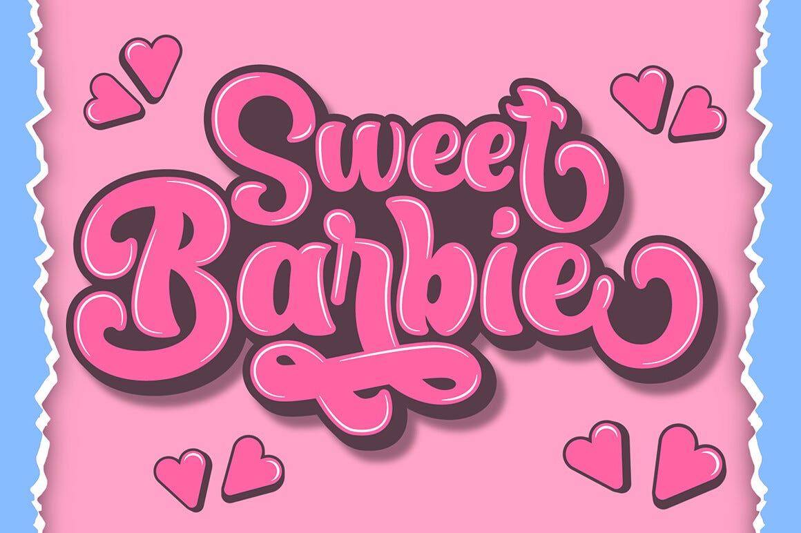 Sweet Barbie Font - Mockupartisan - Medium
