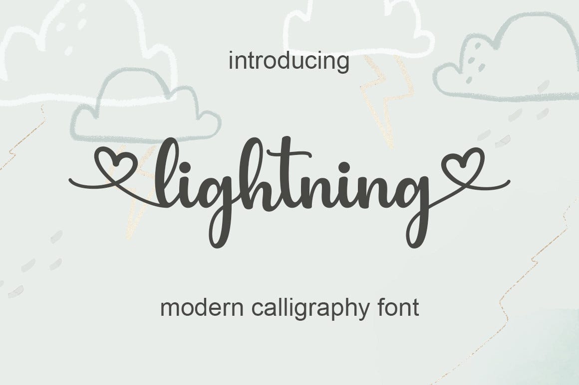 Lightning Font - Avaastral - Medium