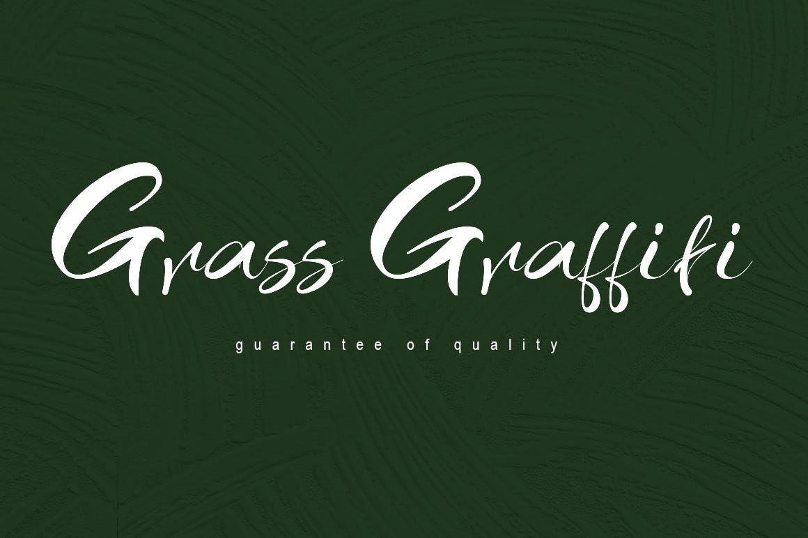 Grass Graffiti Font - Teachinnovator - Medium