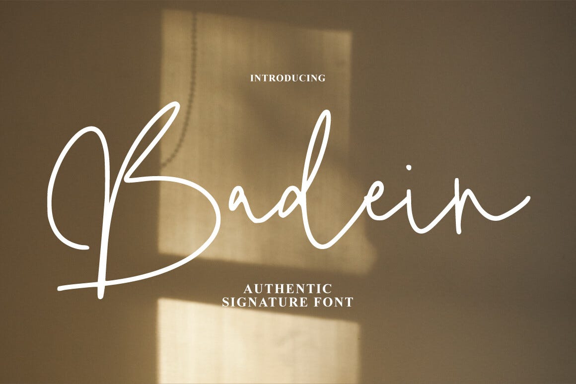 Badein Font (Script Fonts) | by Jsonchong | Apr, 2024 | Medium