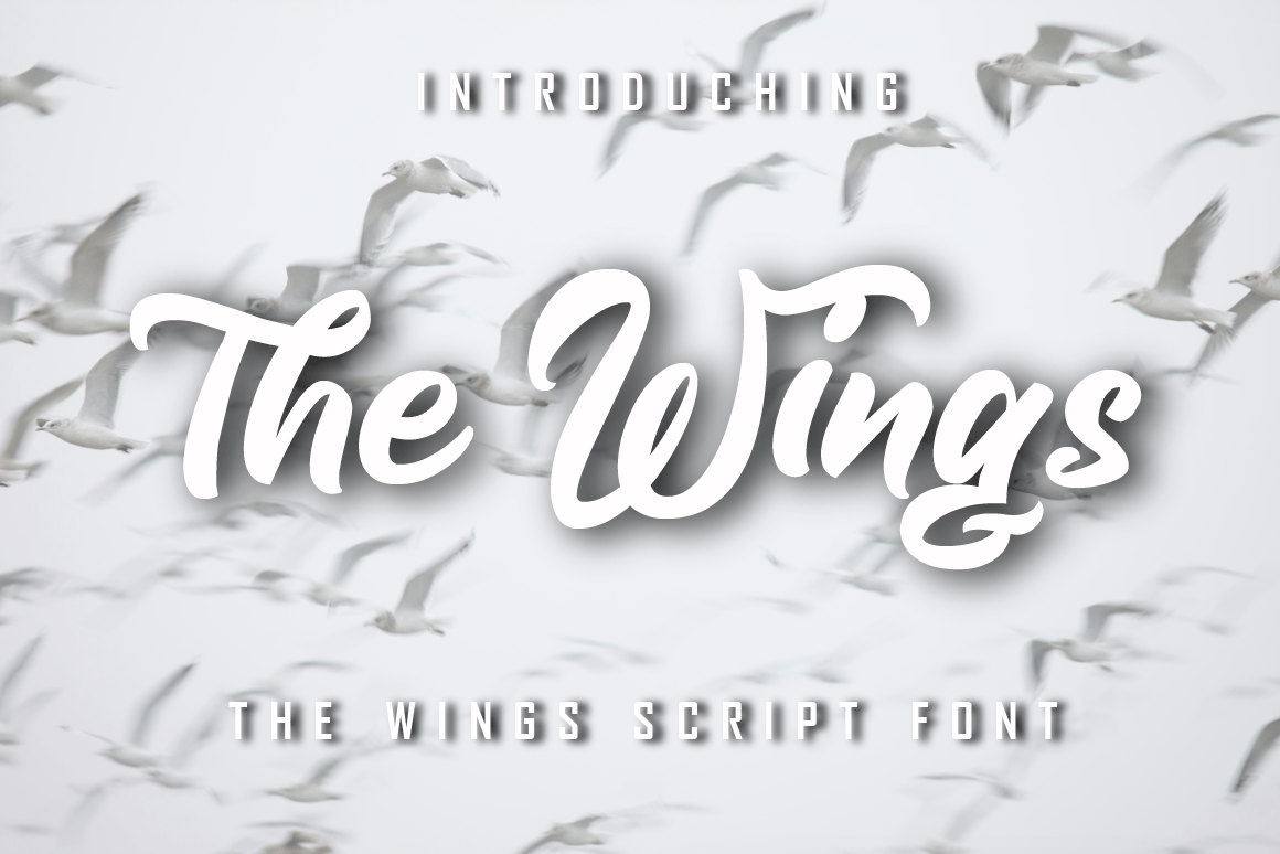 The Wings Font - Digidruid - Medium