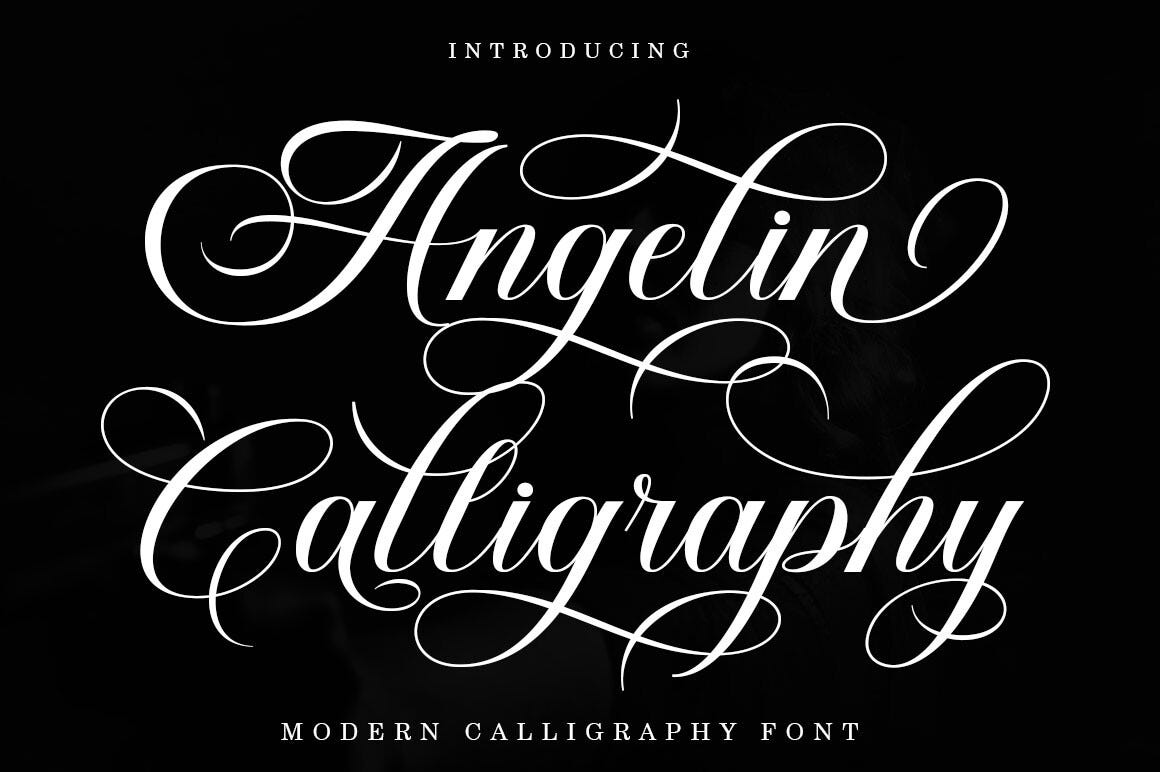 Angelin Calligraphy Font | by Mindmason | Medium