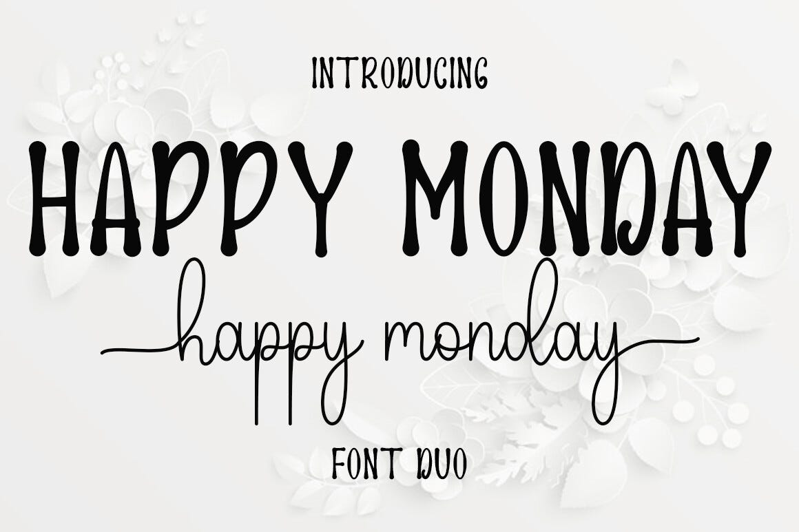 Happy Monday Font - Yayoikusama - Medium