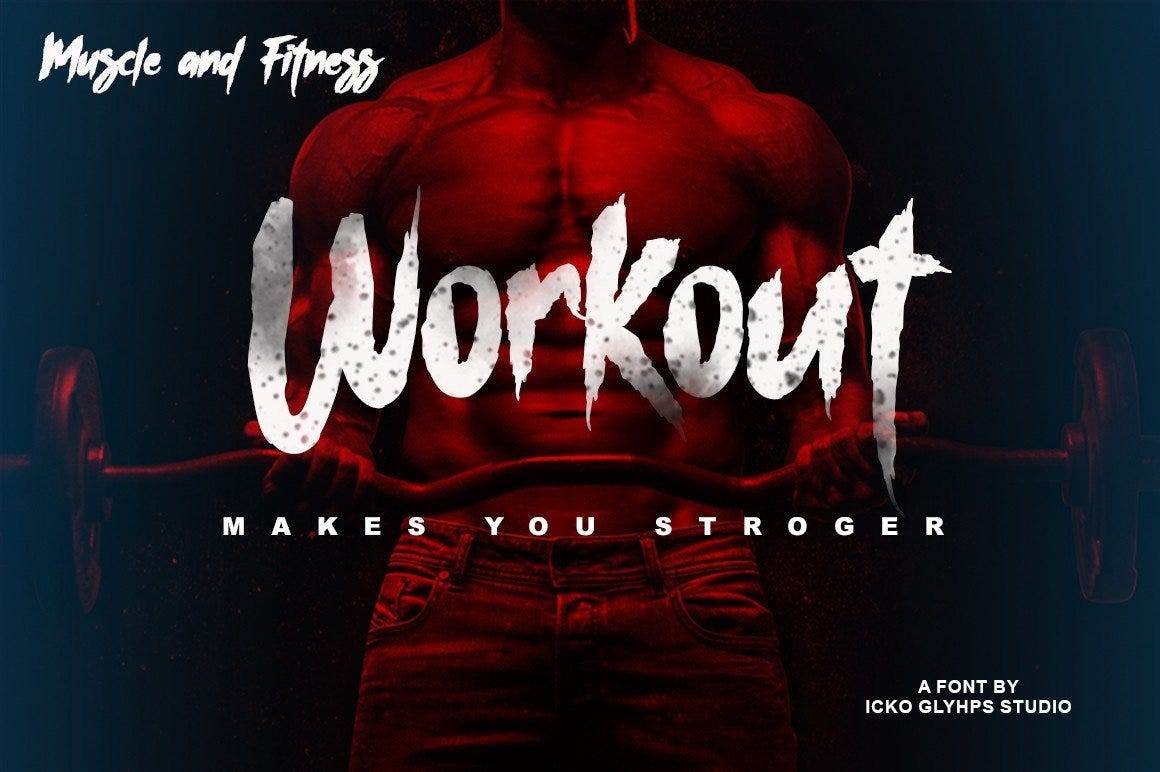 Workout Font Free Download | by Miamarionette | May, 2024 | Medium