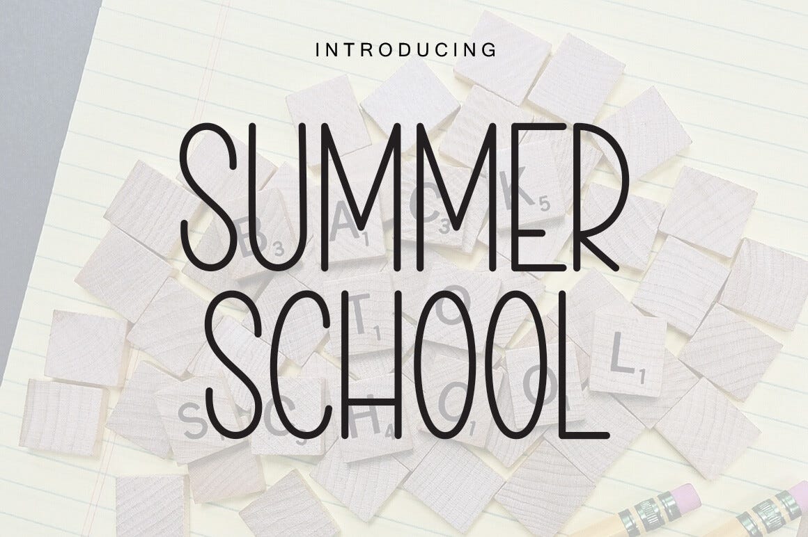 Summer School Font - Sophiasovereign - Medium