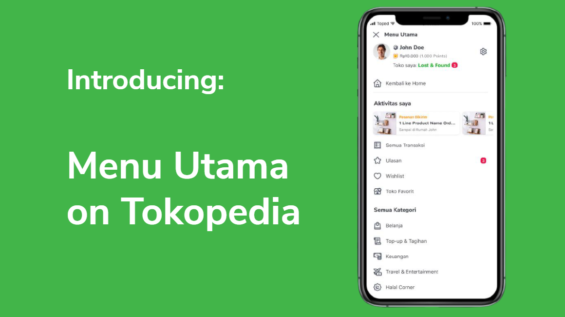 Introducing ‘Menu Utama’ on Tokopedia | by Karlina Oktaviana | Life at ...