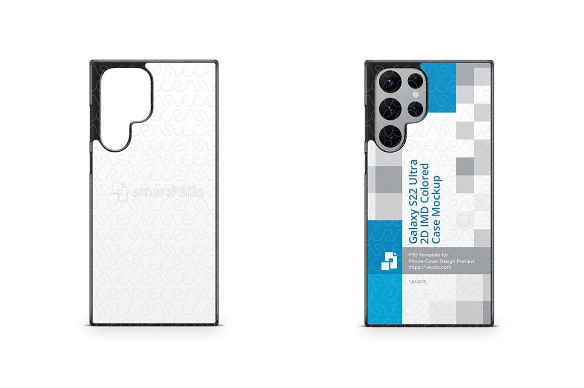 Galaxy S22 Ultra 5G 2D PC Colored PSD Case Mockup Template by VecRas ...