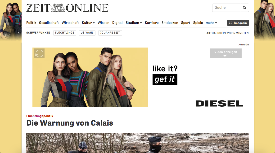 German newspapers: A first look. American and German newspaper sites ...