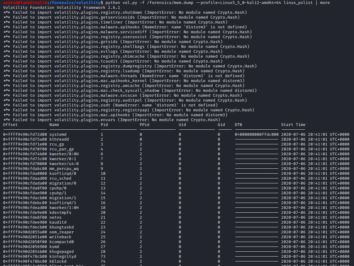 Akuisisi dan Analisa Memori Linux Menggunakan AVML dan Volatility | by Andre Virgantara | Medium