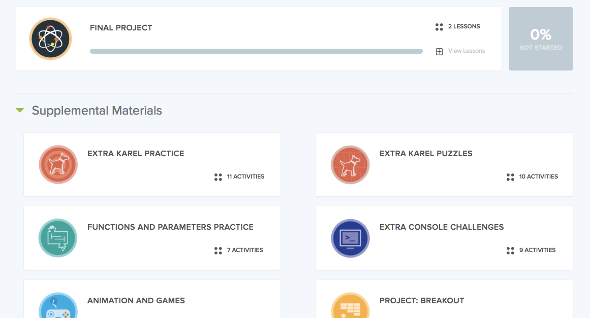 Change: AP CSP Grid Lessons moved to Supplemental Materials | by Calvin ...