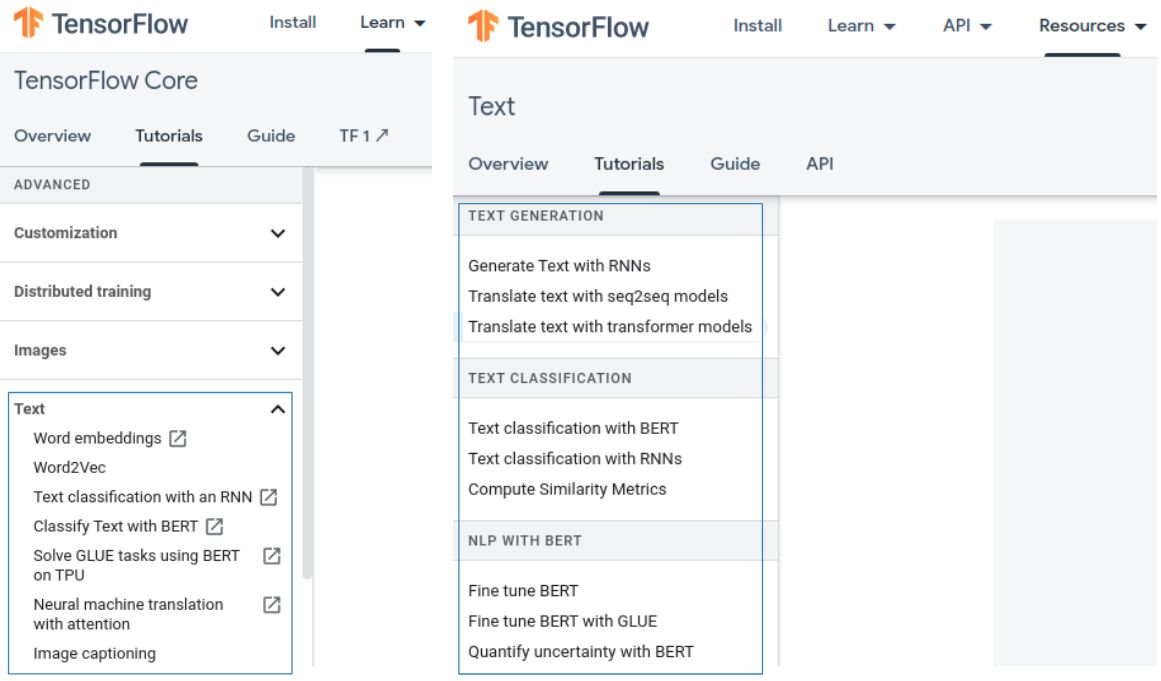 Organized List of TensorFlow 2.x Tutorials on Text | by T Kim | Medium