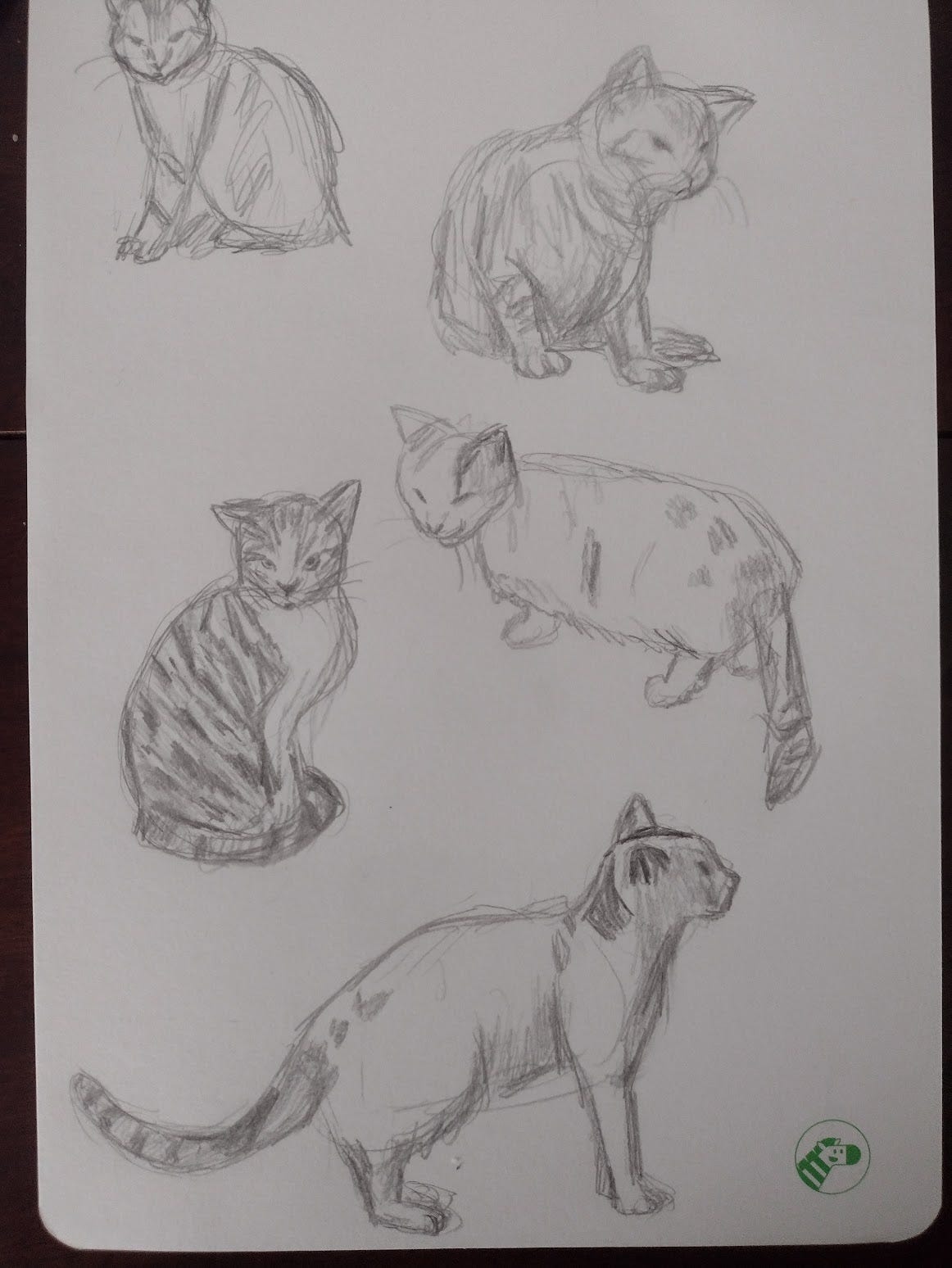 Sketchbook: Cats. Two different occasions on which I drew… | by ...