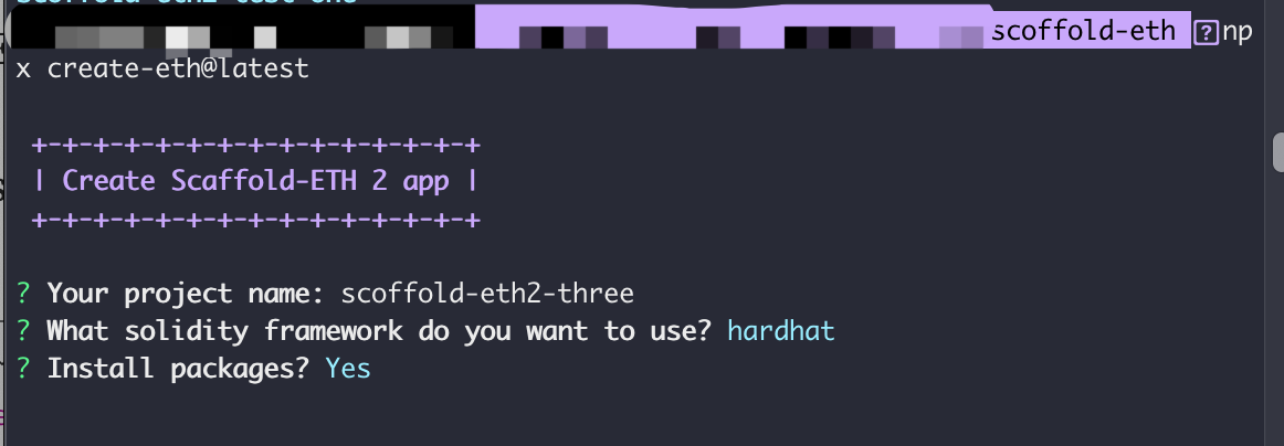 Scaffold Eth2 Tutorial 1create Scaffold Eth Project Scaffold Eth2 Website Execute Command