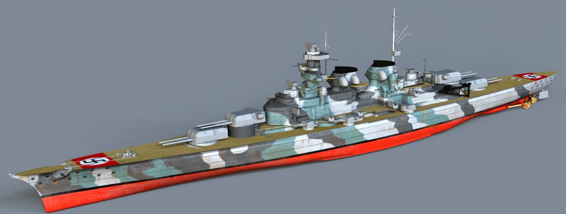 The H-45 Battleship Concept. Another behemoth made by Hitler | by ...