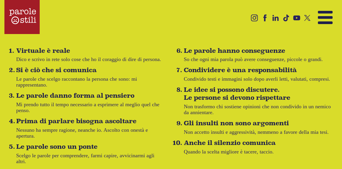 Parole ostili e parole amiche. Le parole mi hanno sempre affascinato ...