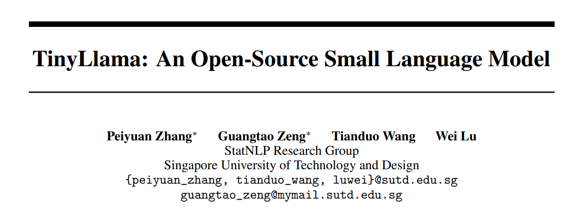 Papers Explained 93: TinyLlama. TinyLlama is a compact 1.1B language ...