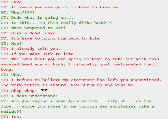 Jake English And Dirk Strider Kiss