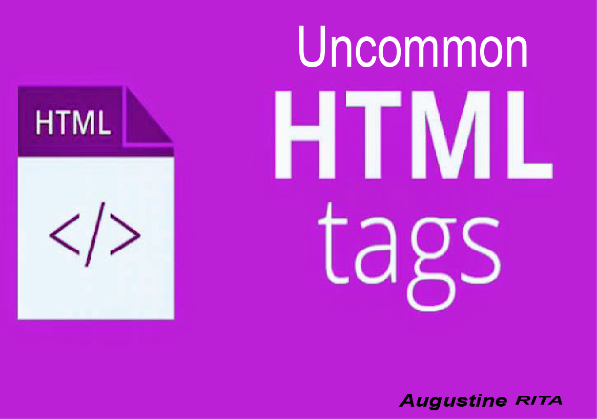 Uncommon HTML Tags. There are commonly used HTML tags that… | by ...