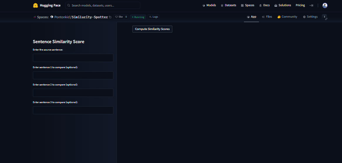 Text Similarity: Building a text similarity checker with Hugging face and Streamlit | by Joas ...
