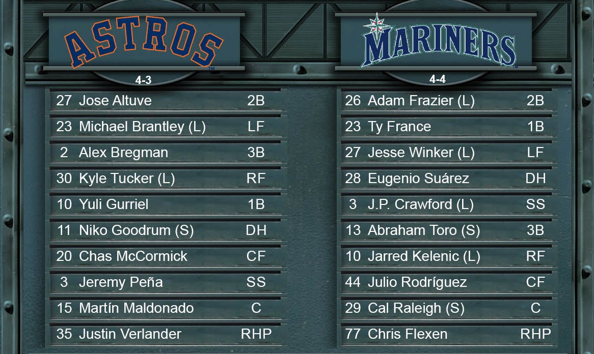 Mariners GameDay — April 16 vs. Hosuton | by Mariners PR | From the ...