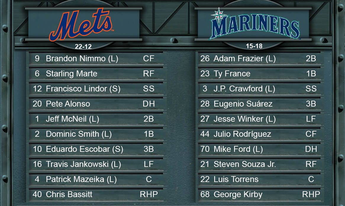 Mariners GameDay — May 14 at New York-NL | by Mariners PR | From the ...